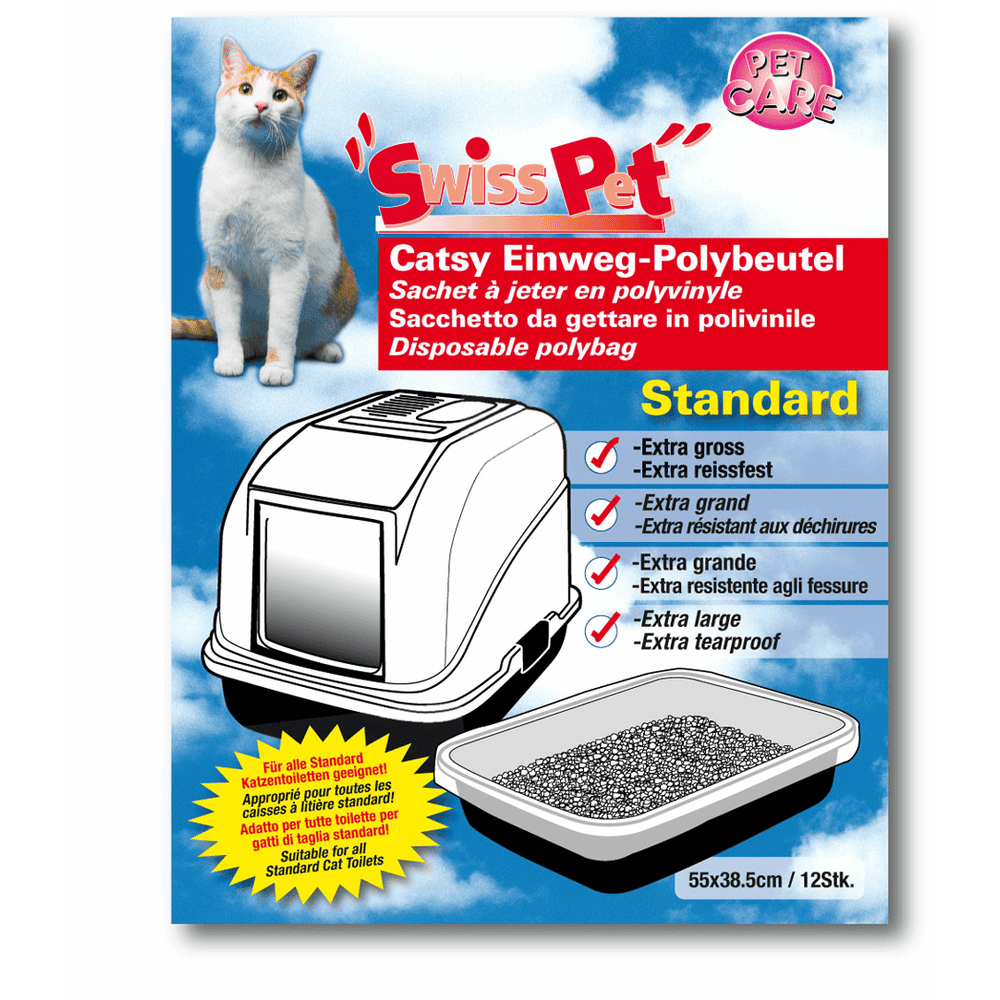 Sachets à jeter XL pour caisse à chats 12pcs iPet