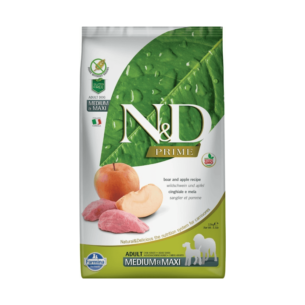 Canine Adult Medium/Maxi Wildschwein Apfel iPet.ch